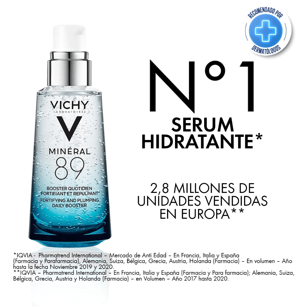 Vichy Mineral 89 Agua Termal Mineral Ac Hialuronico 50 Ml